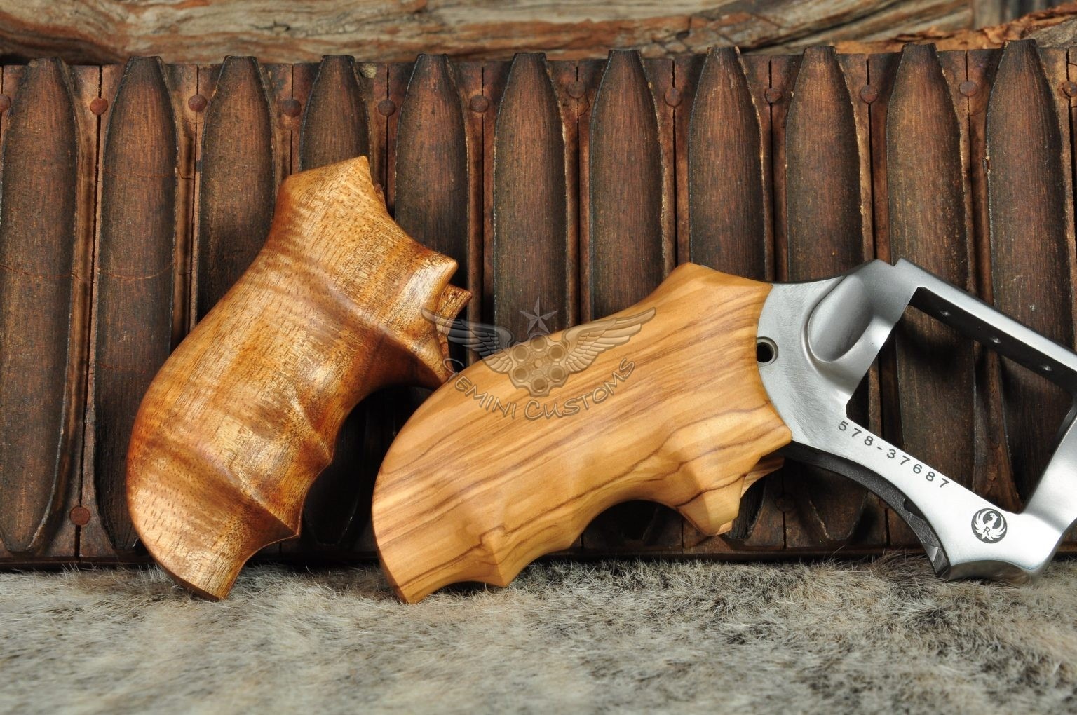 Exotic Wood Revolver Grips by Gemini Customs