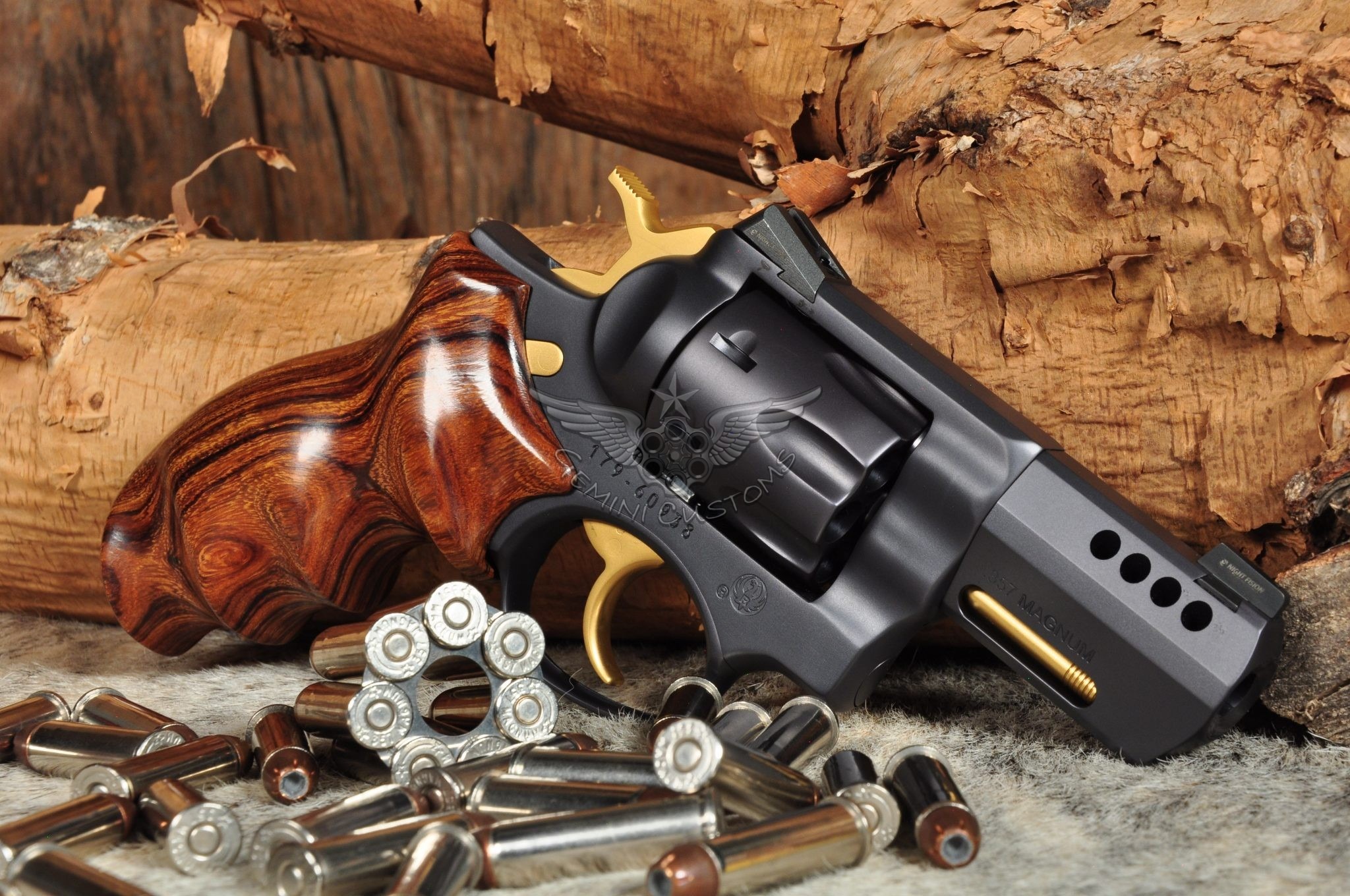 Exotic Wood Revolver Grips by Gemini Customs